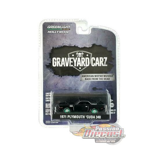 1971 Plymouth Phantasm 'Cuda 340 - Graveyard Carz - Hollywood Série 27 ...