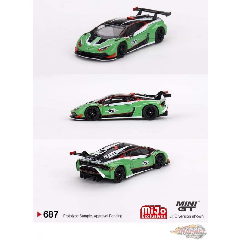 Lamborghini Huracán GT3 EVO 2 Presentation - Mini GT - 1:64 - MGT00687 ...