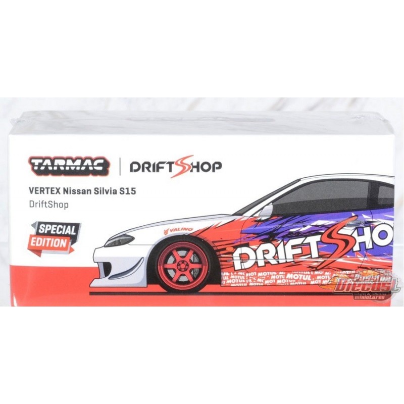 VERTEX Nissan Silvia S15 DriftShop European Drift Championship - Tarmac Works - 1/64 - T64G-023 ...
