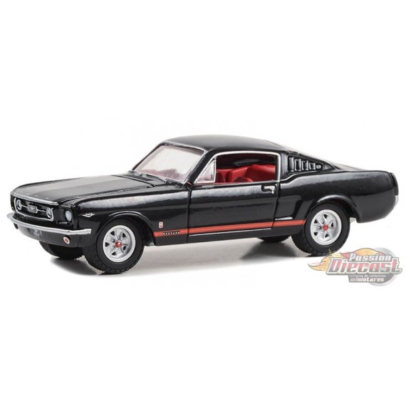 1965 Ford Mustang GT Raven Black with Red Stripes - The Drive Home to ...