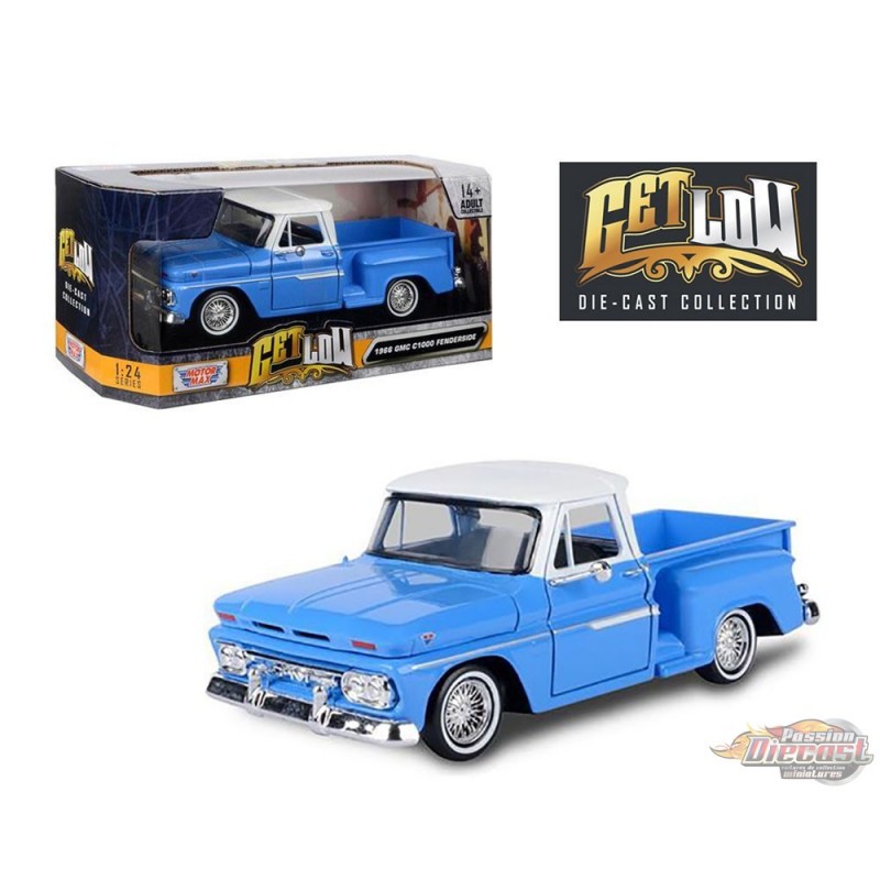 1966 Chevrolet C10 Stepside w/ White Top Lowrider (Blue) - Get Low ...