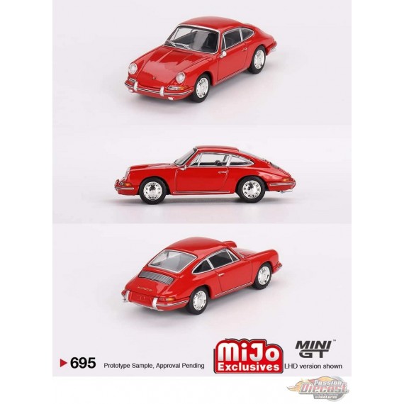 Porsche 901 1963 Signal Red - Mini GT - 1:64 - MGT00695 Passion Diecast