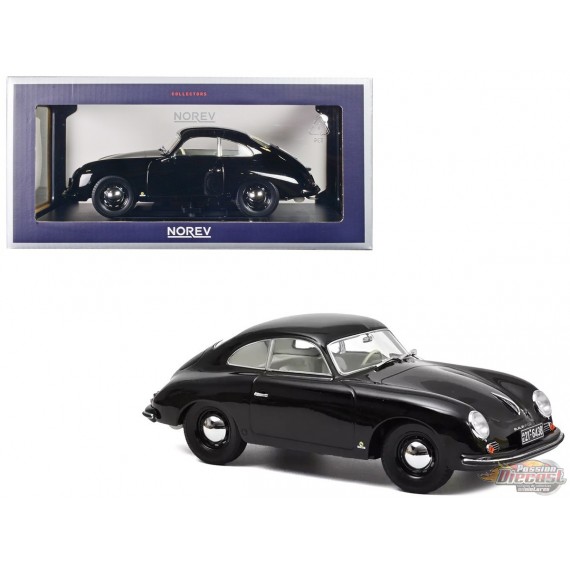 PORSCHE 356A COUPE 1952 BLACK Norev 1 18 187451 Passion Diecast