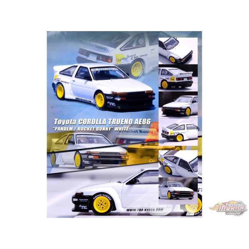 Toyota Corolla Trueno AE86 PANDEM / ROCKET BUNNY Blanc - INNO 64 - 1/64 ...