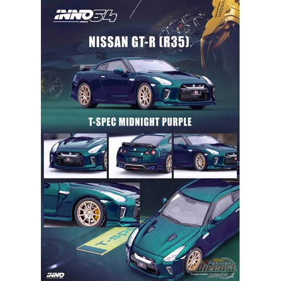 NISSAN GT-R (R35) T-SPEC Midnight Purple - INNO 64 - 1/64 - IN64-R35TS ...