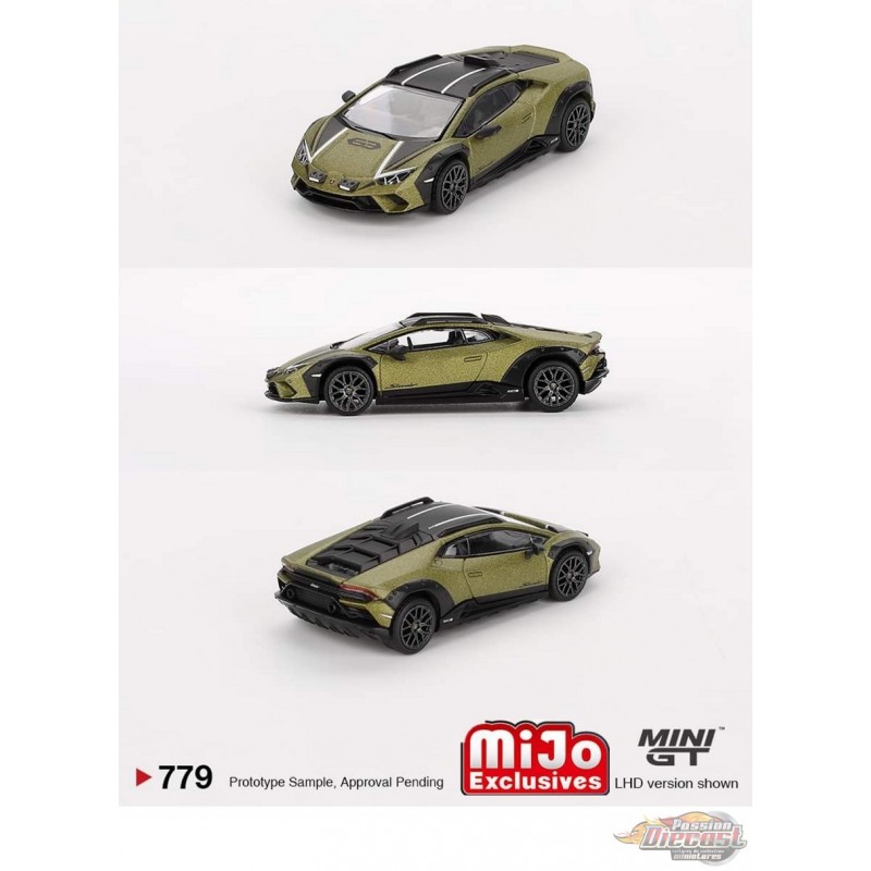 Lamborghini Huracán Sterrato Verde Gea Matt - Mini GT - 1:64 - MGT00779 ...