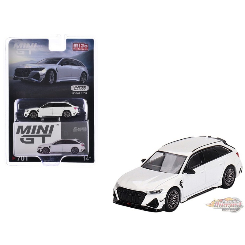 Audi ABT RS6-R Glacier White Metallic - Mini GT - 1:64 - MGT00701 ...