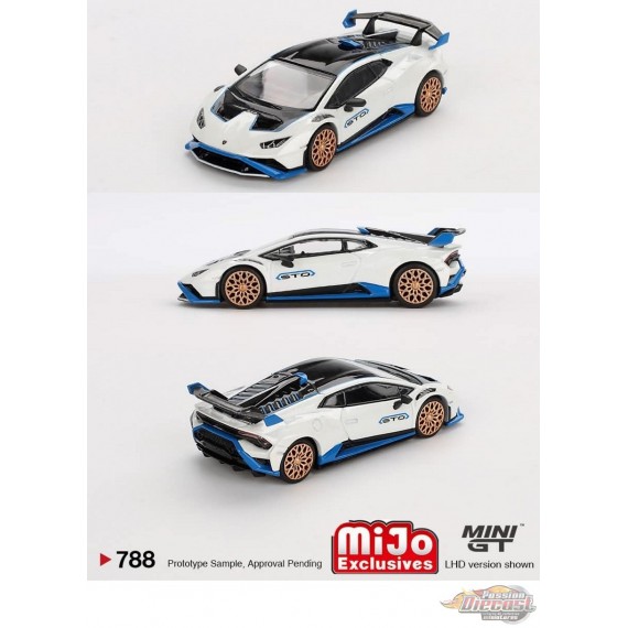 Lamborghini Huracán STO Bianco Asopo - Mini GT - 1:64 - MGT00788 ...