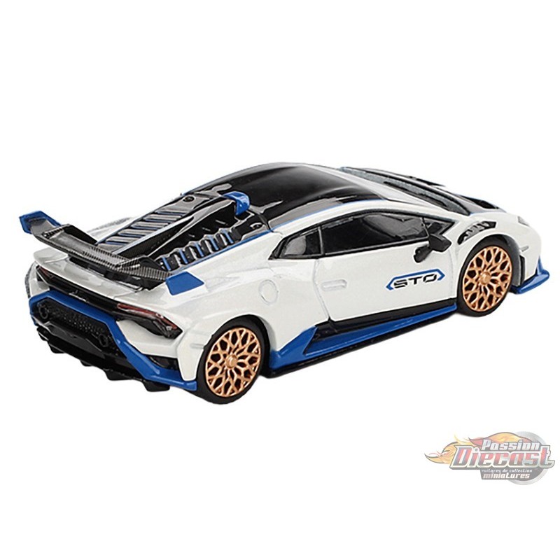 Lamborghini Huracán STO Bianco Asopo - Mini GT - 1:64 - MGT00788 ...