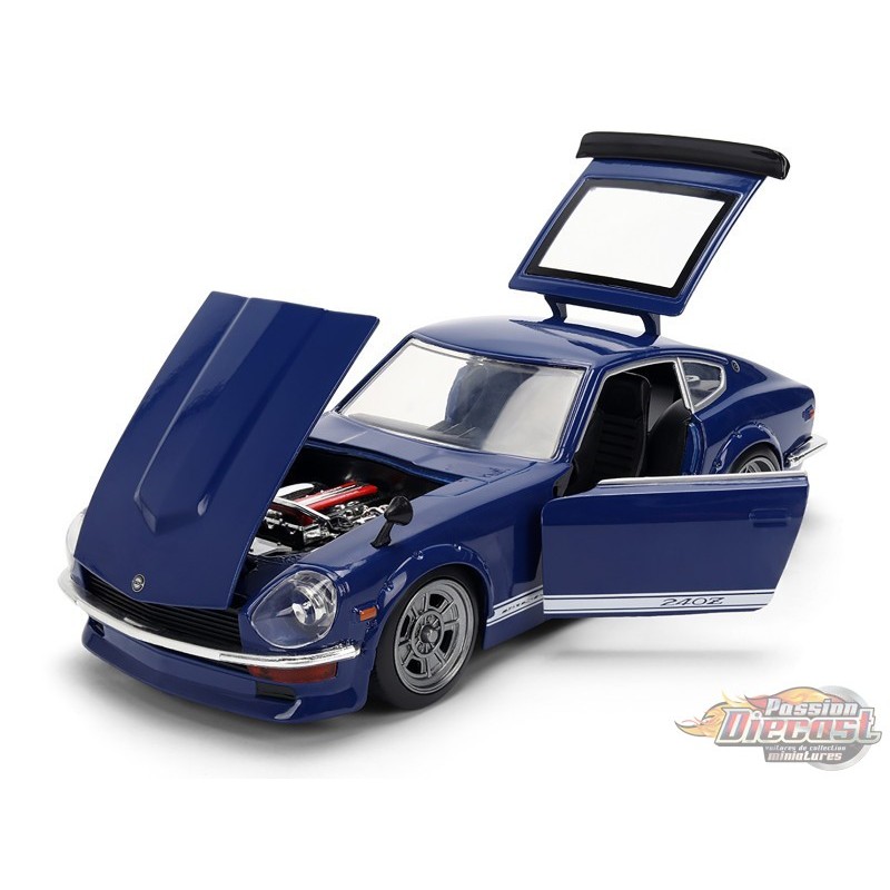 1972 Datsun 240Z blue with white stripes - JDM Tuners - Jada - 1/24 - 37020